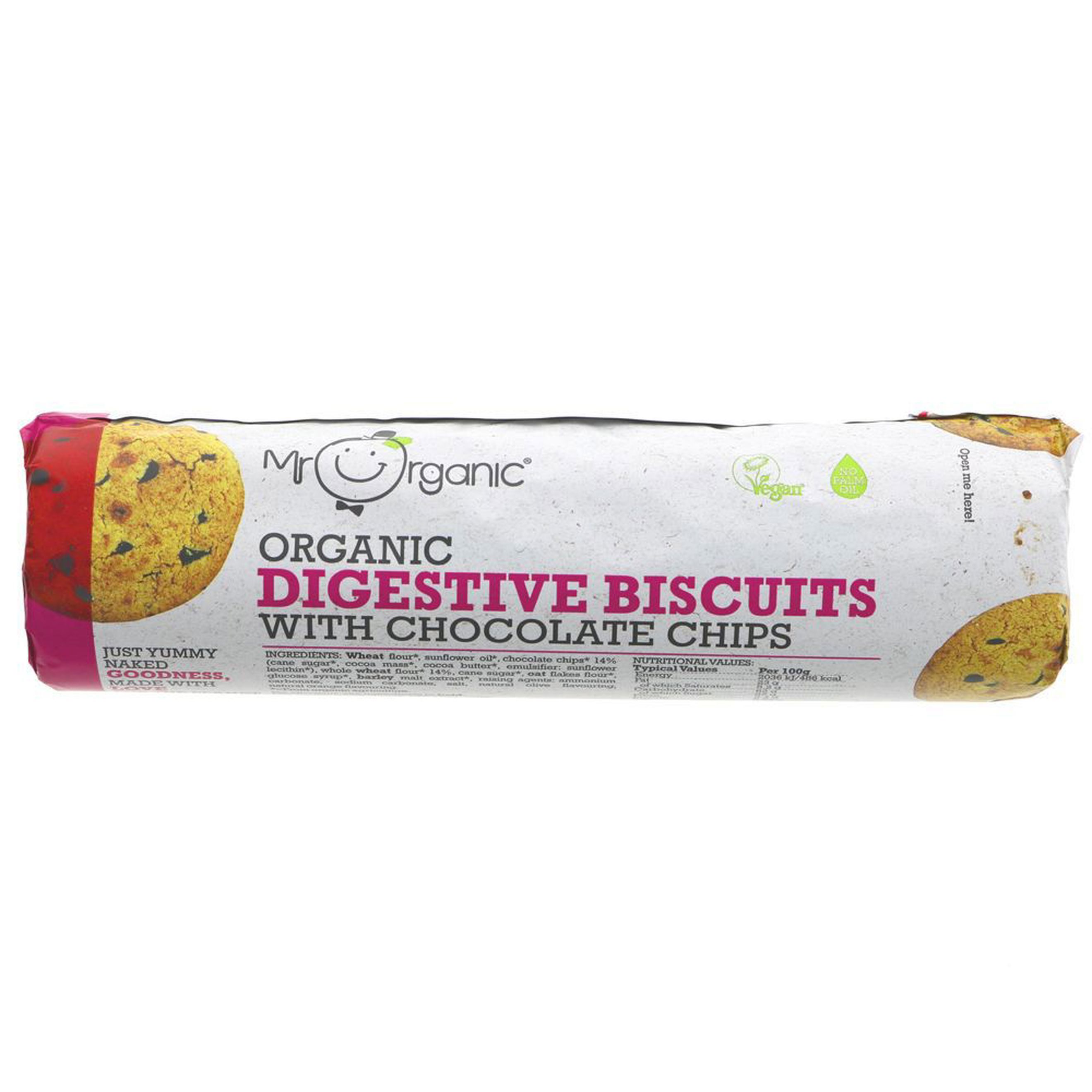 Biscuits Chocolate Chip Digestive 250g (Mr Organic) V | Macleod ...
