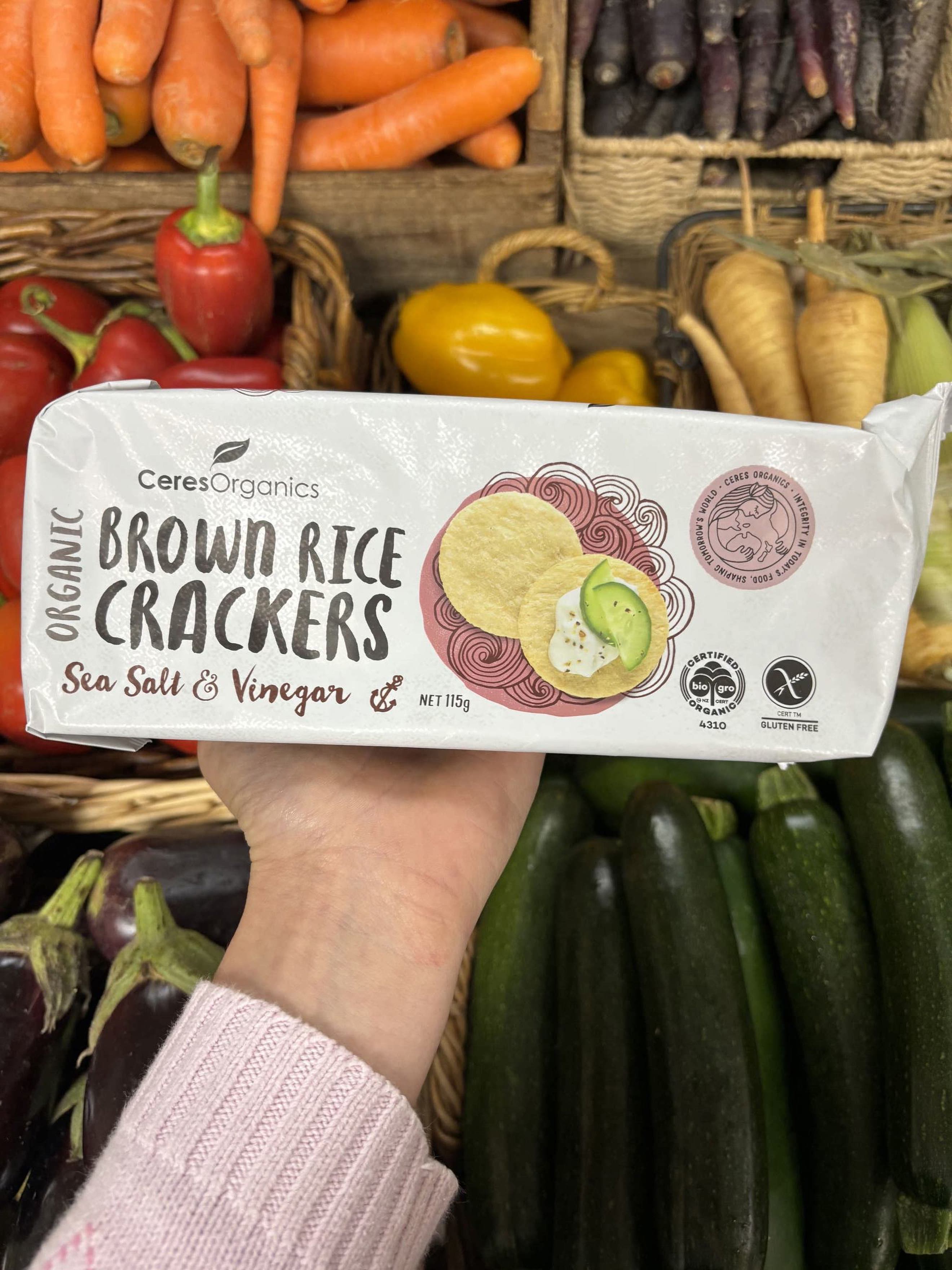 Ceres Rice Crackers Salt & Vinegar | Warrah Farm Shop | Warrah Farm Shop