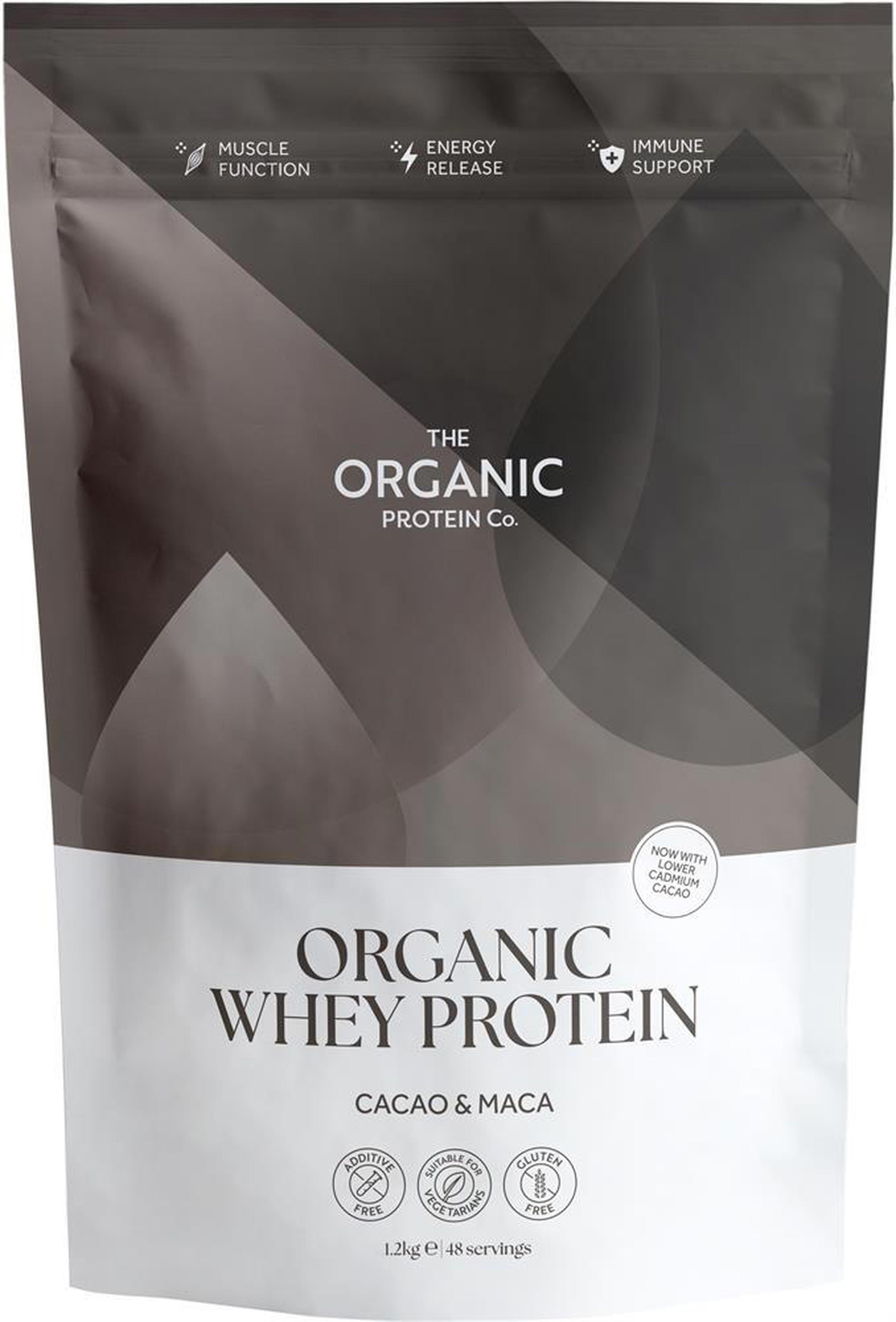 Raw Cacao & Maca Organic Whey Protein Powder 1.2 kg | Trinity Farm ...