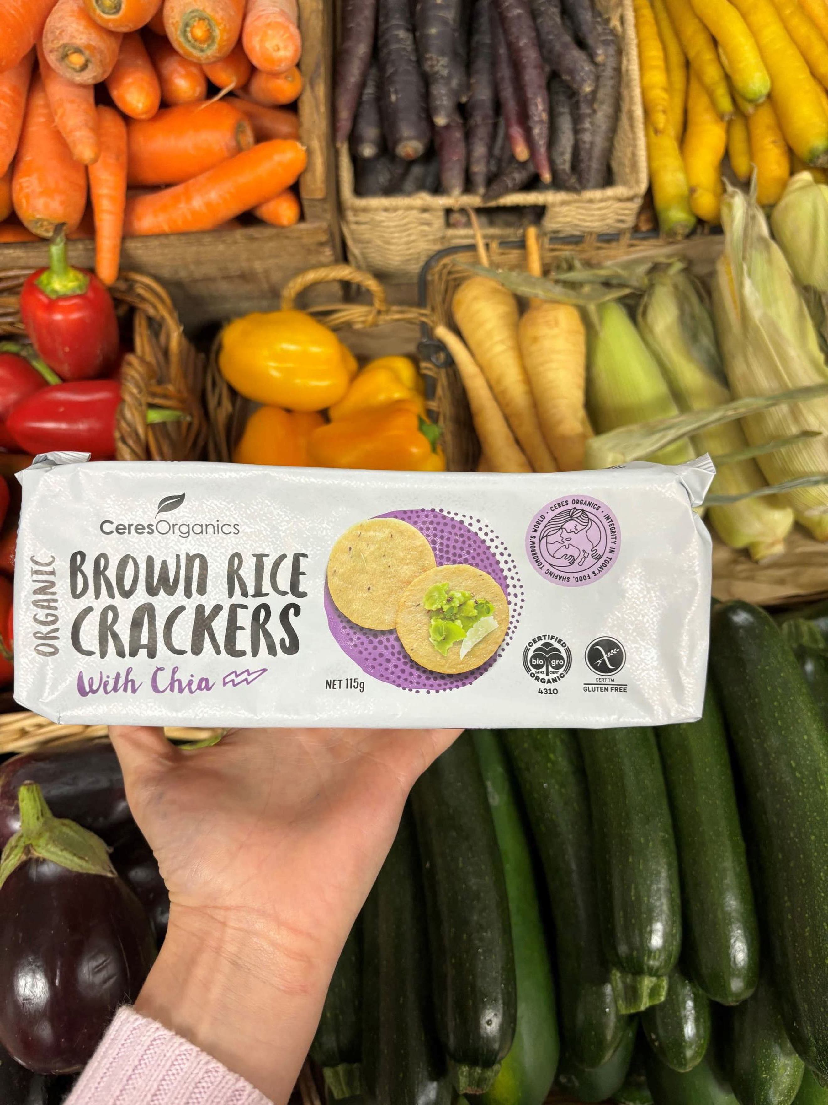 Ceres Rice Crackers Chia | Warrah Farm Shop | Warrah Farm Shop