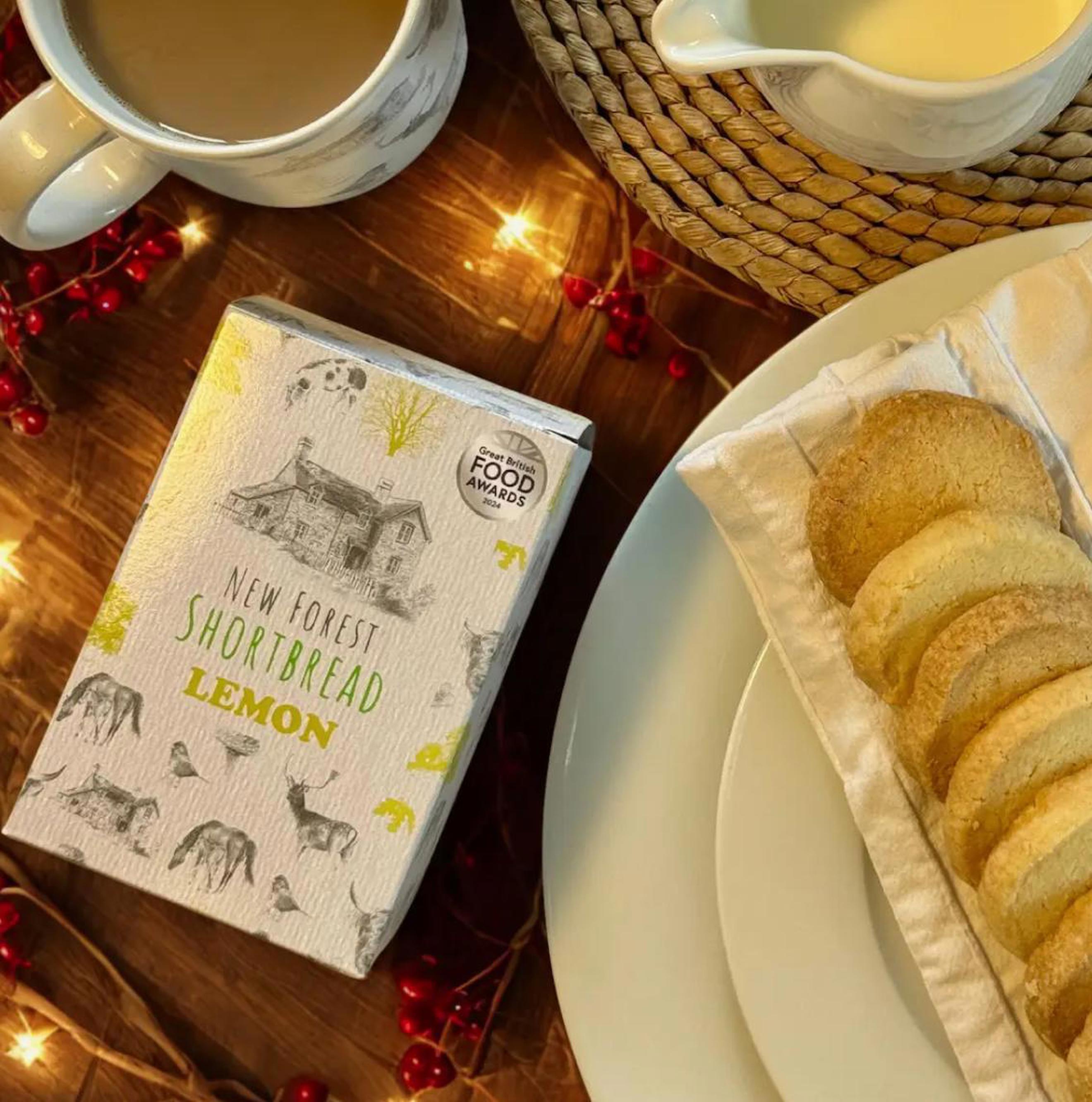 New Forest Lemon Shortbread – Box of 8 Artisan All‑Butter Biscuits ...