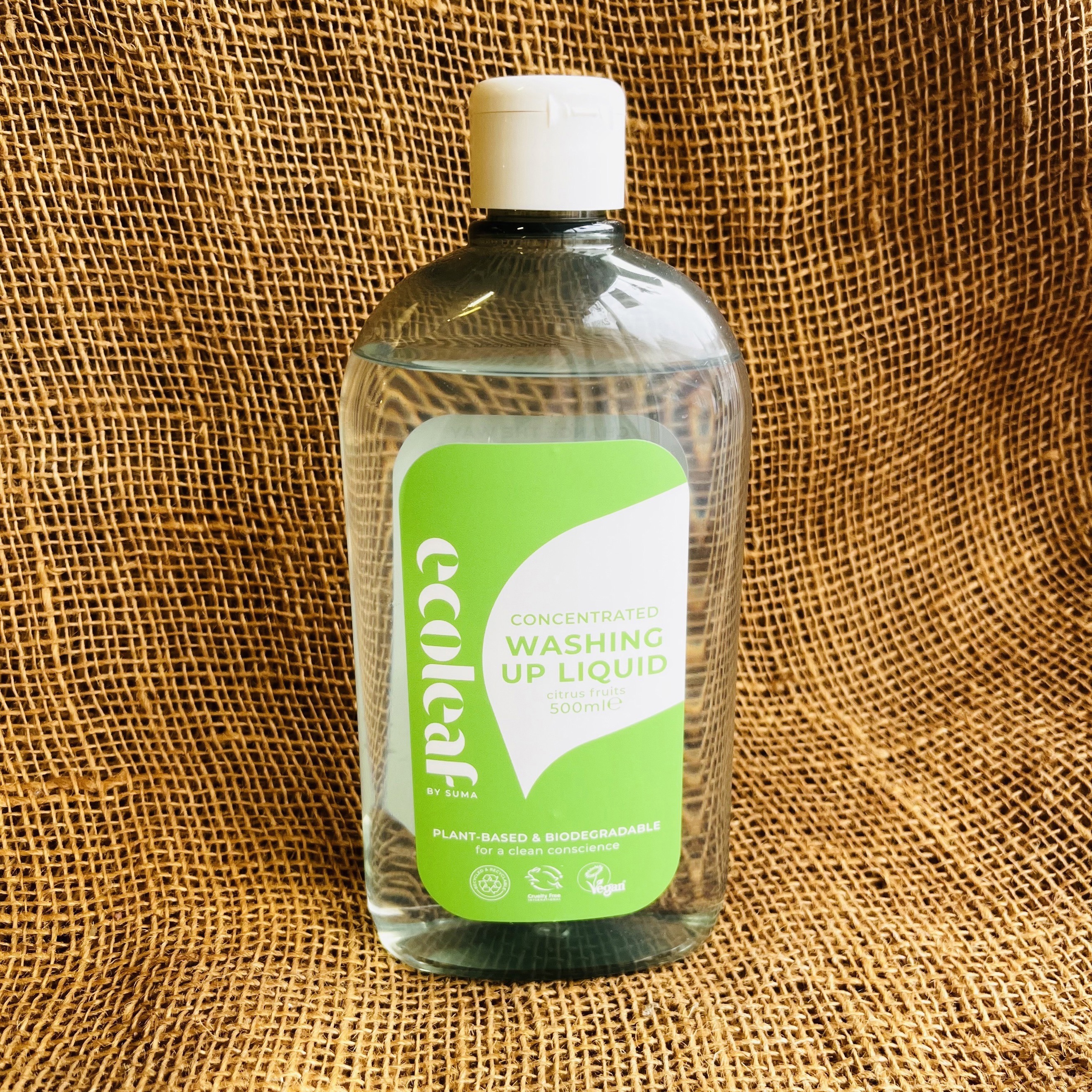 Ecoleaf Concentrated Washing-Up Liquid, 500ml | Regather - Sheffield