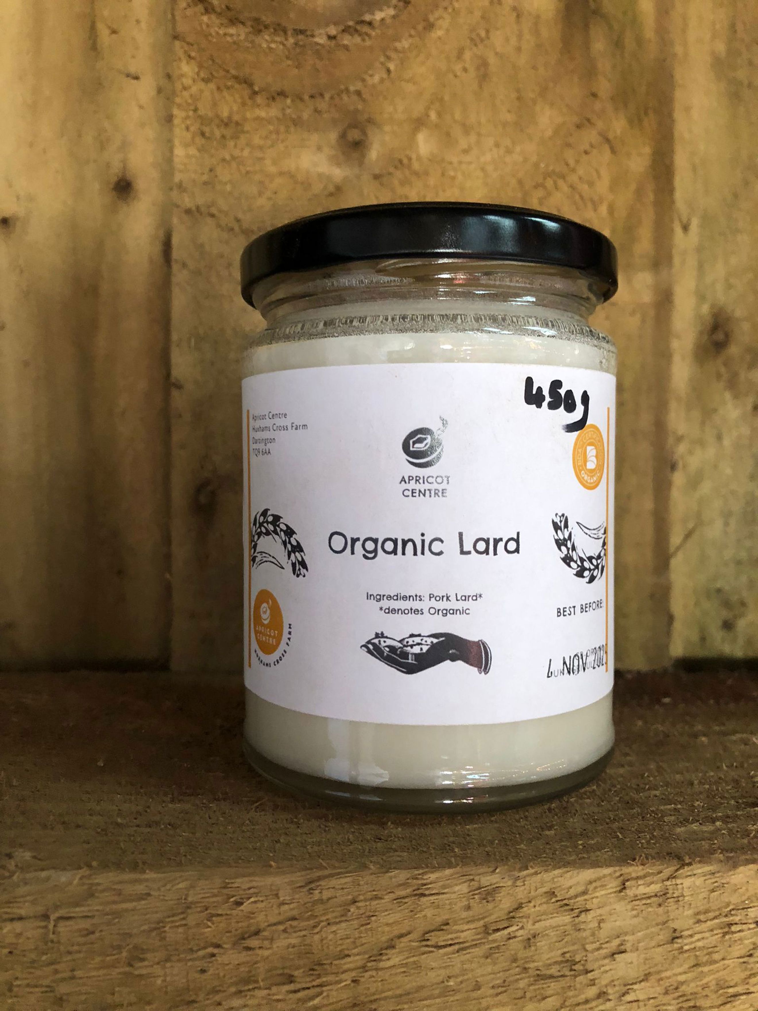 Organic Lard - 450g | Apricot Centre - Totnes, Devon | Apricot Centre