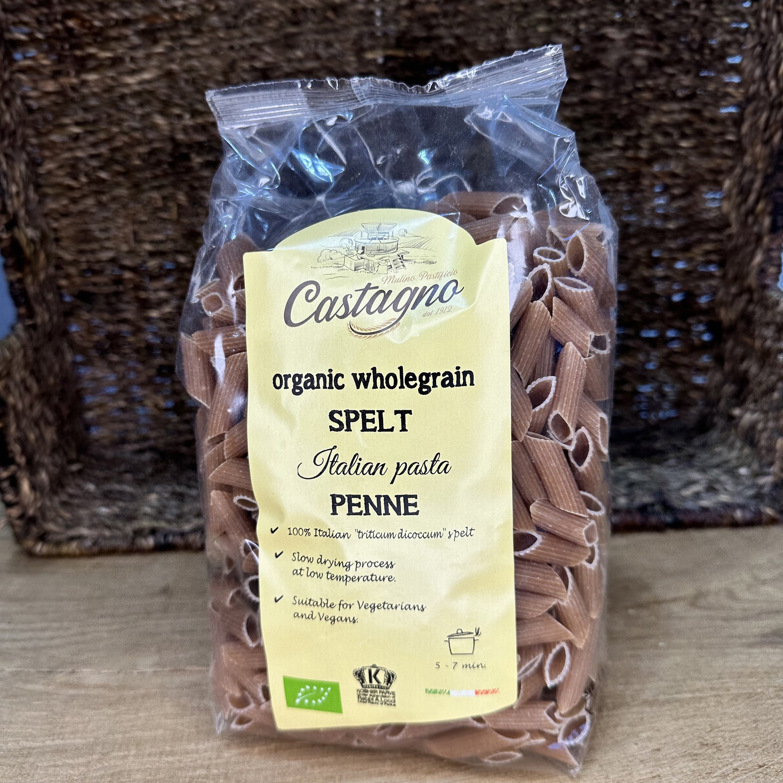 Organic Wholegrain Penne (Spelt) | Hampshire Market Garden