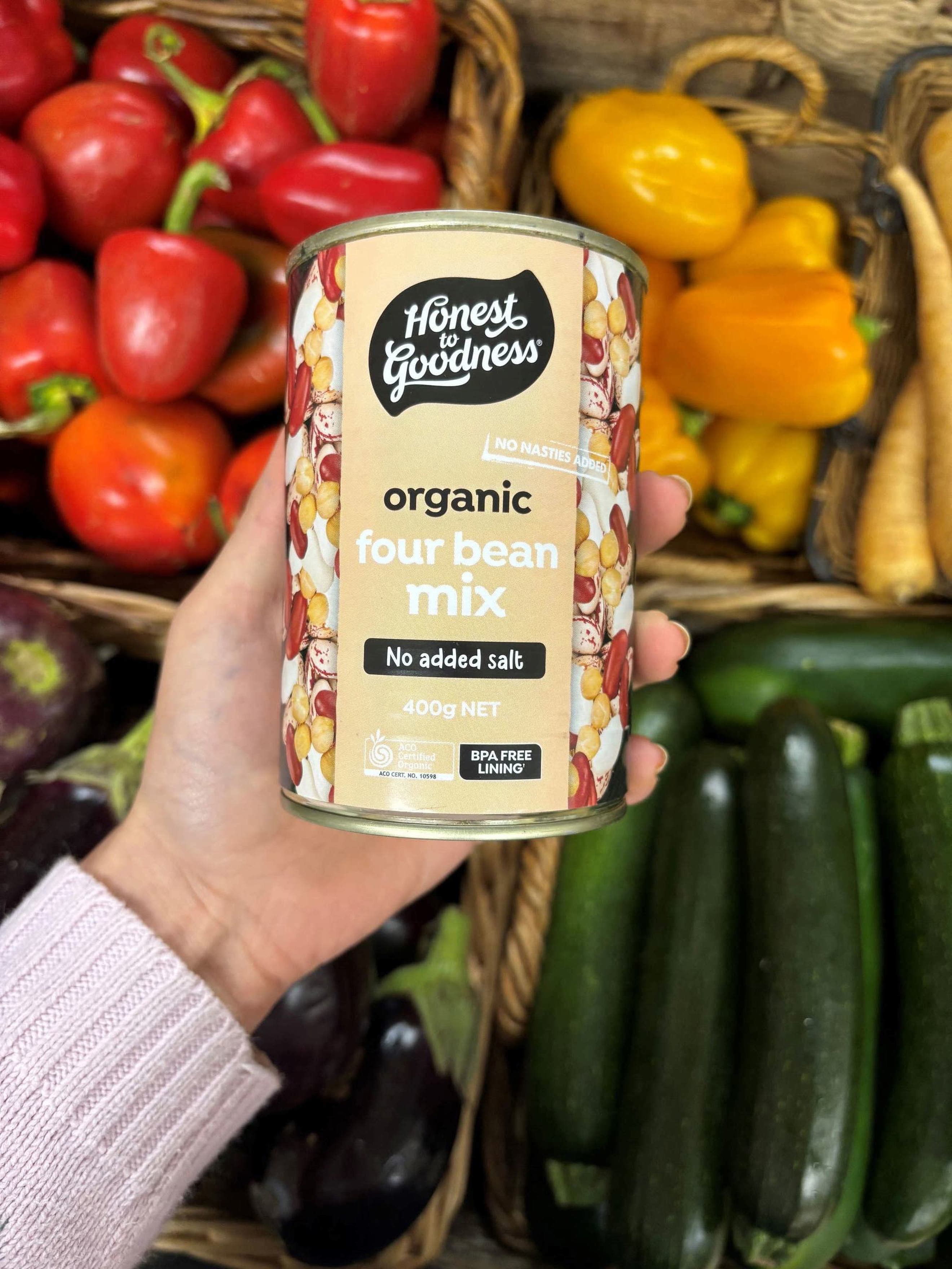 Honest to Goodness Four Bean Mix 400g | Warrah Farm Shop