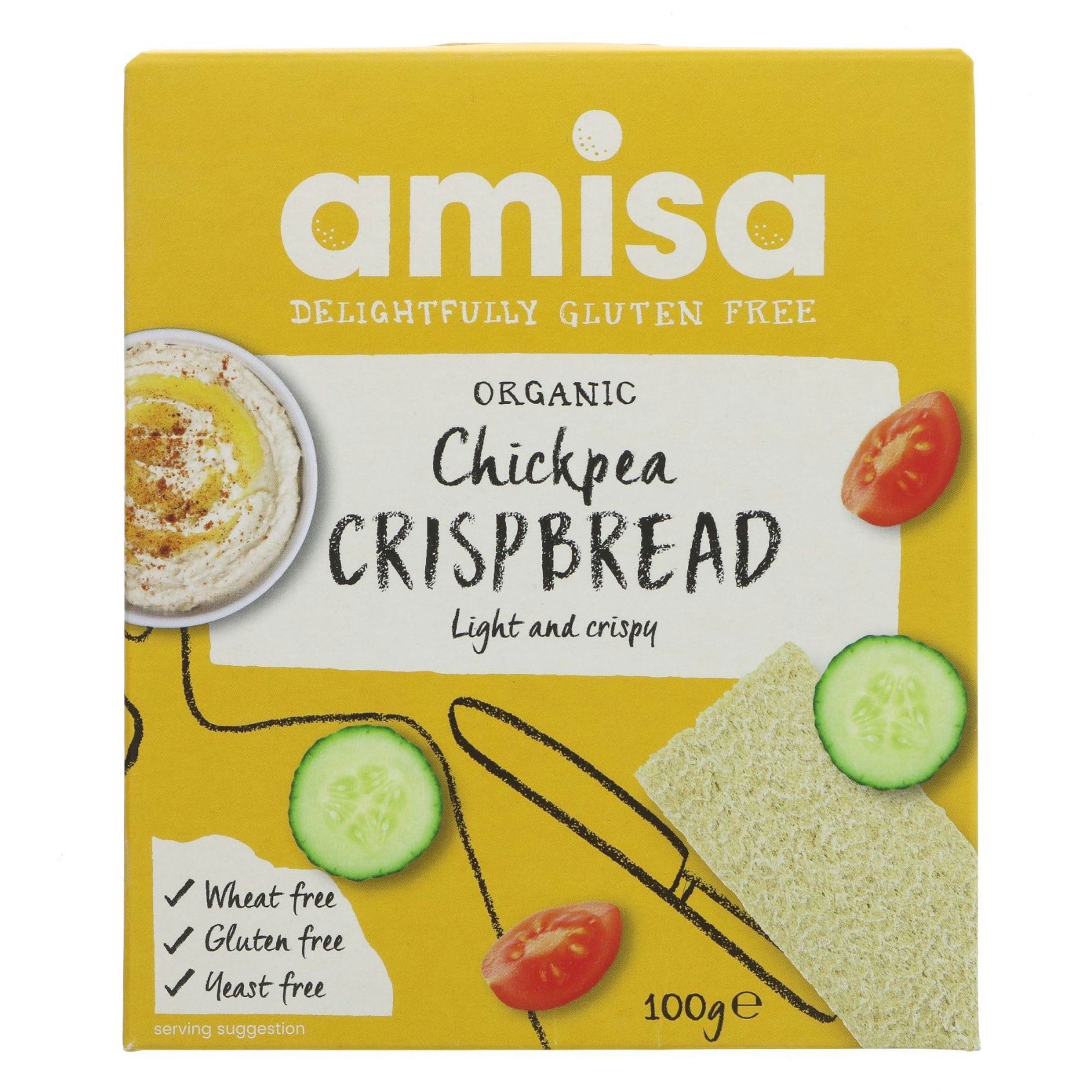 Organic Chickpea Crispbread - 100G | Trinity Farm - Nottingham & Derby