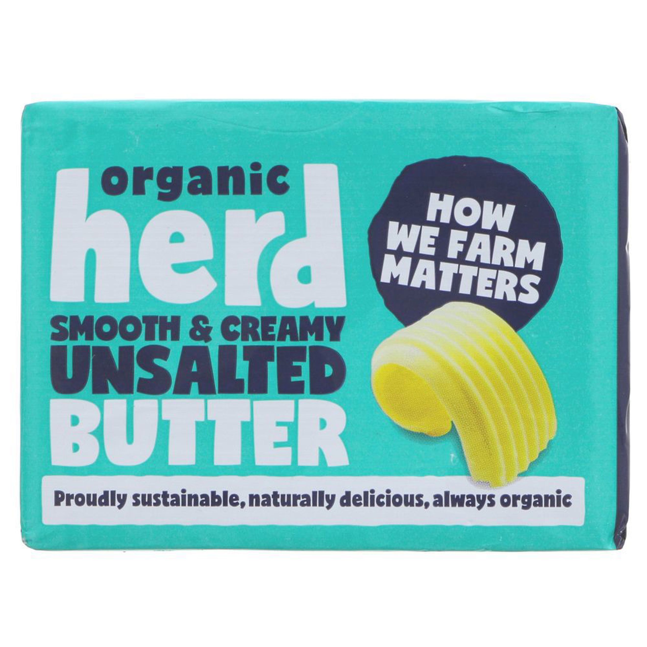 Organic Herd Unsalted Butter | Beanies Wholefoods - Sheffield