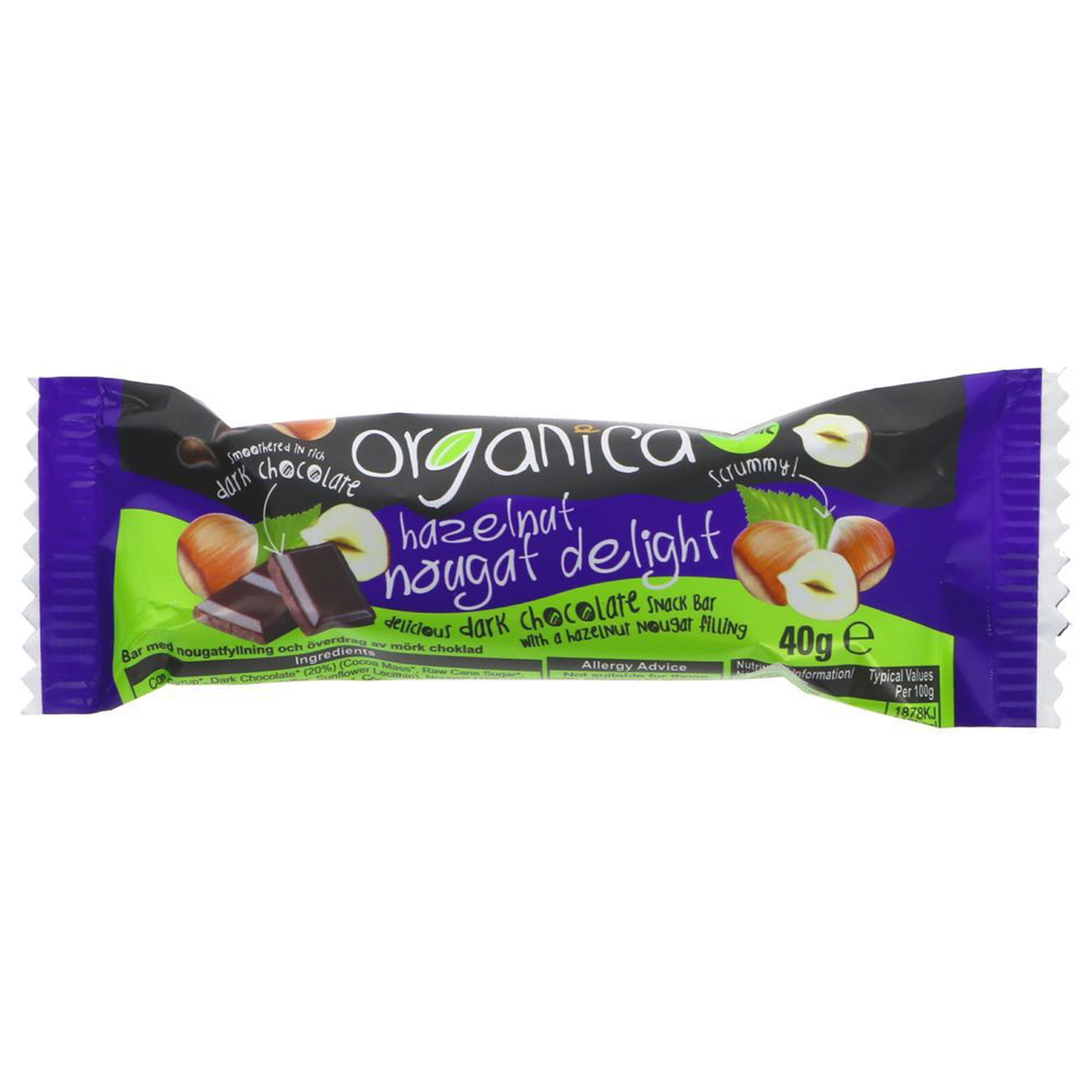 (Organica) Chocolate - Hazelnut Nougat Delight 40g | Growing with Grace ...