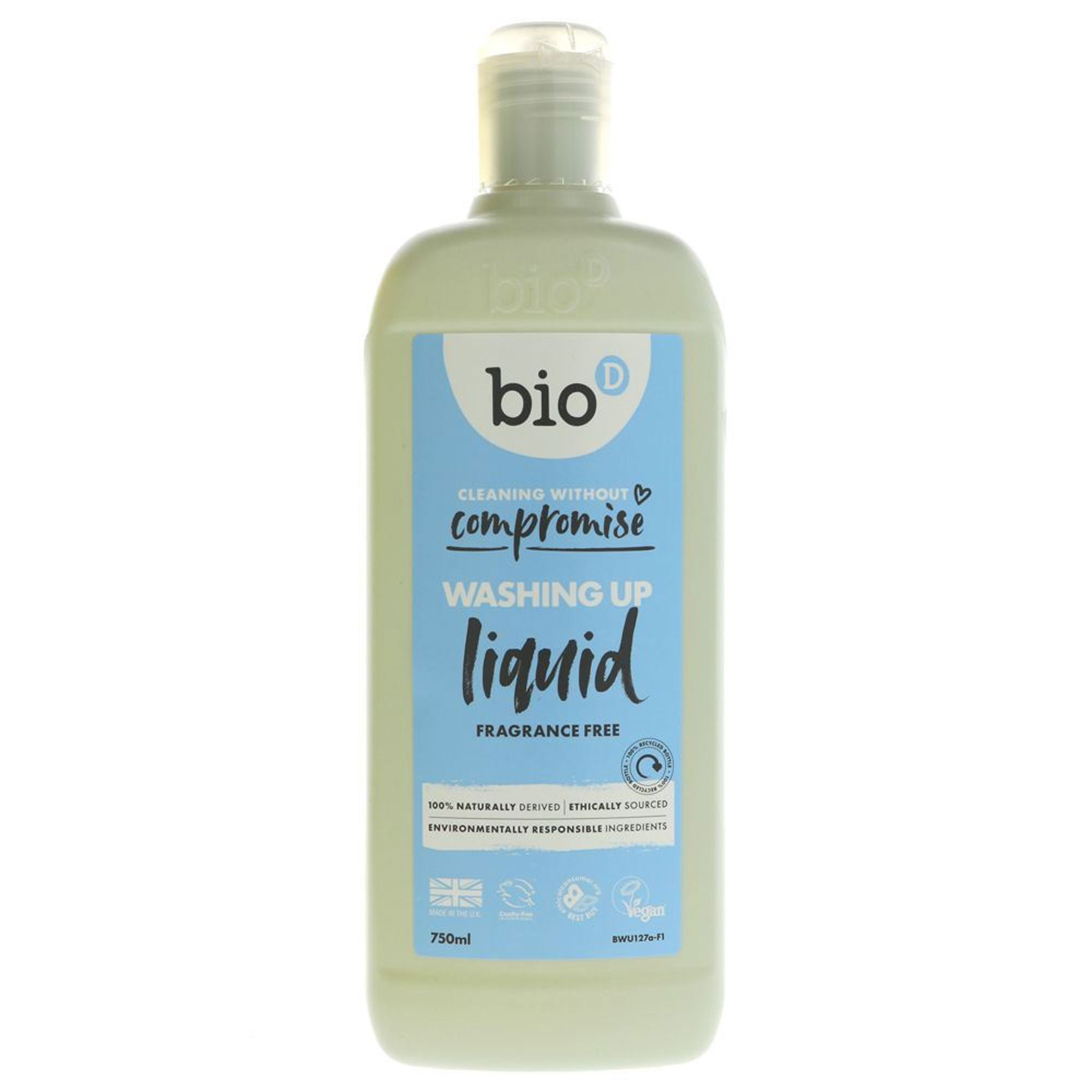 (Bio D) Washing Up Liquid Concentrated - Unfragranced 750ml | Growing ...