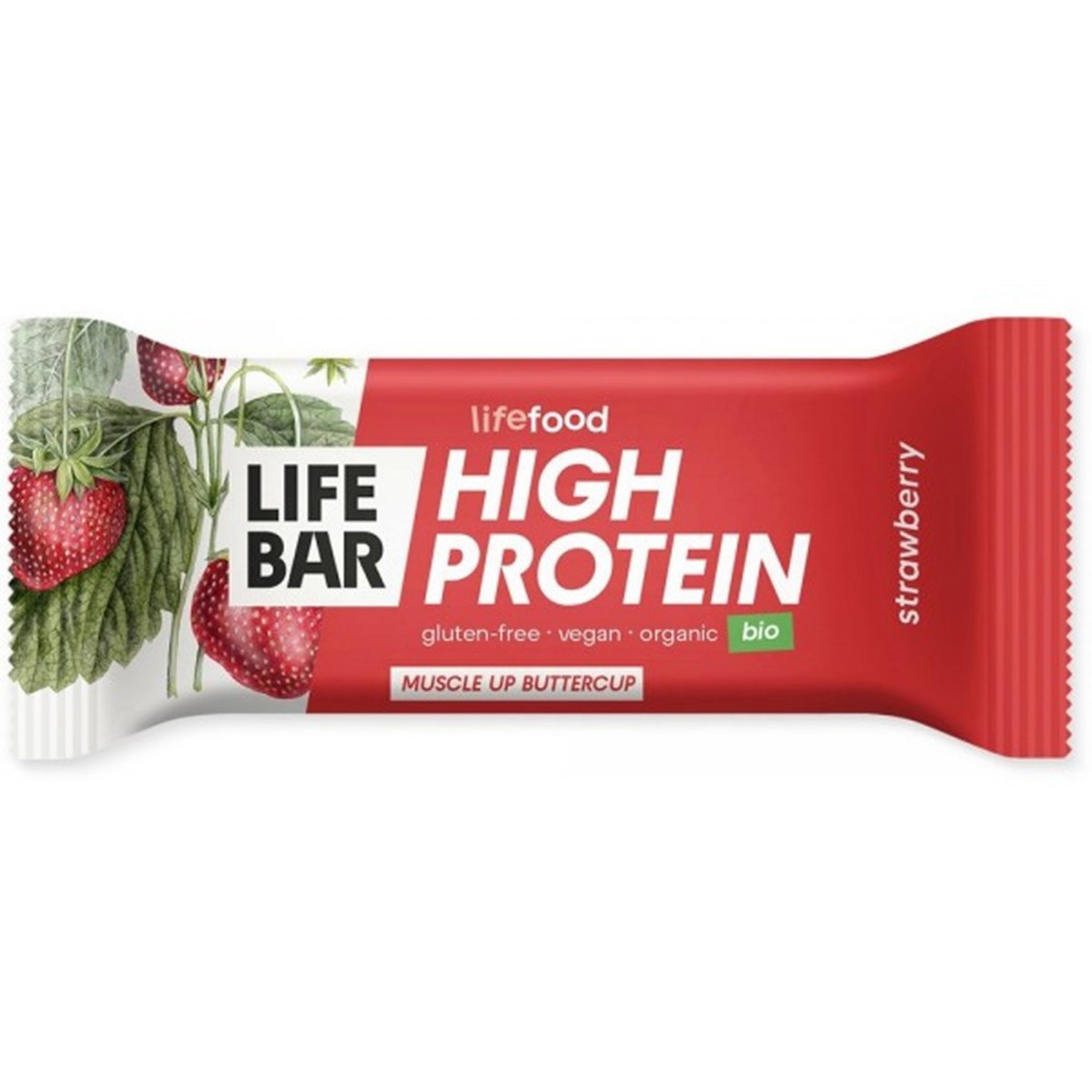 LifeFood Organic Lifebar Protein Strawberry 40g | Trinity Farm ...