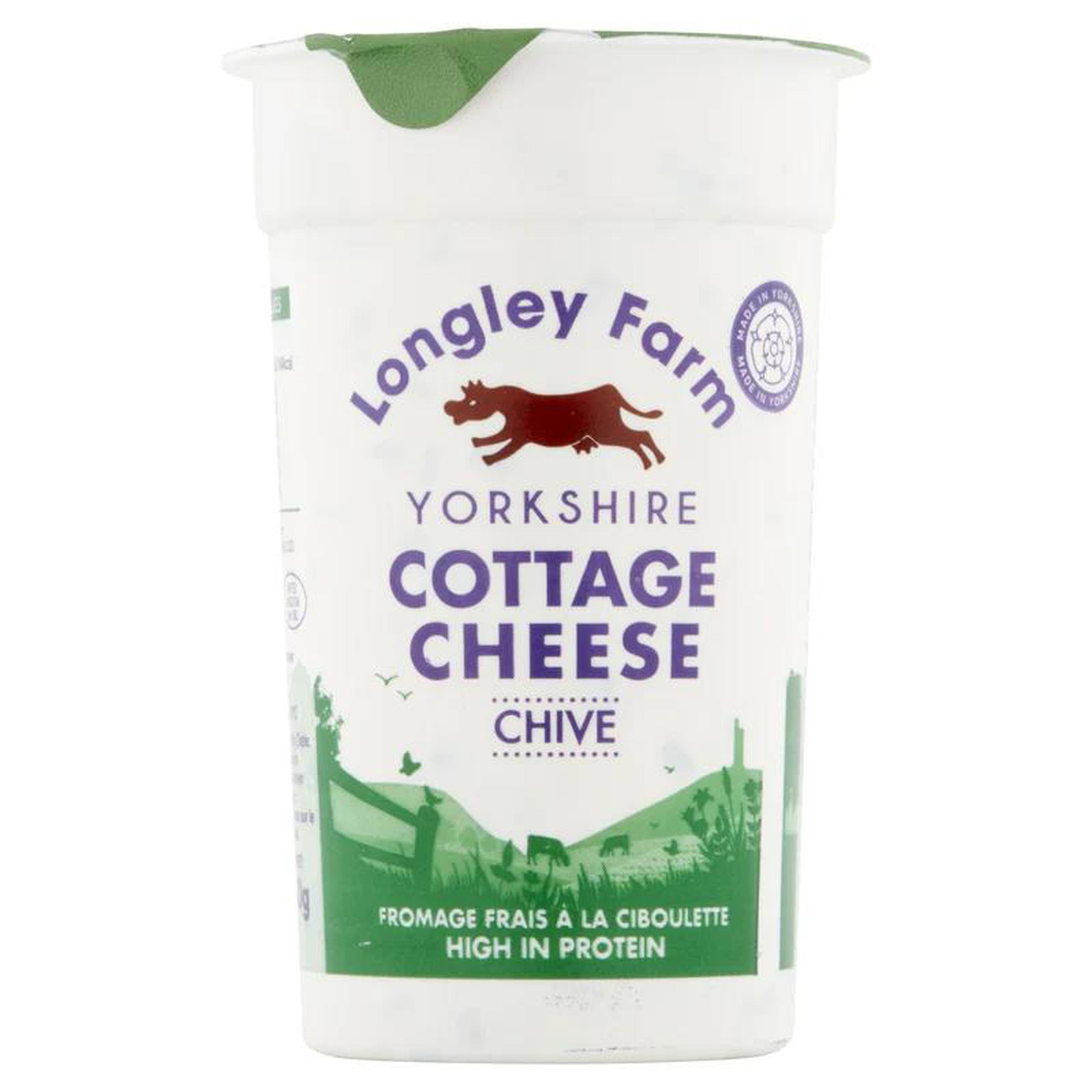 Longley Farm Cottage Cheese with Chives 250g | Beanies Wholefoods ...