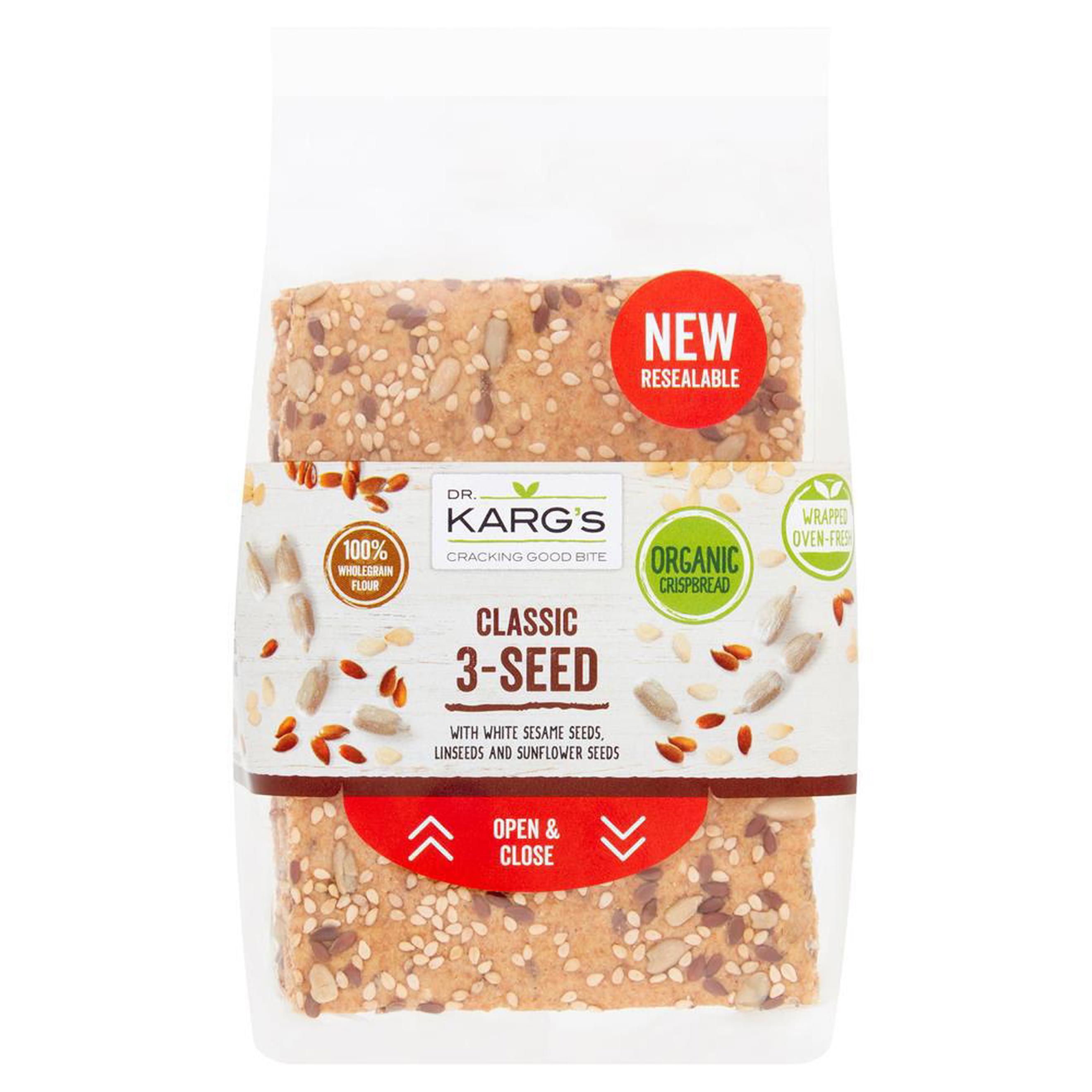 Organic Classic 3-Seed Crispbread 200g | Trinity Farm - Nottingham & Derby