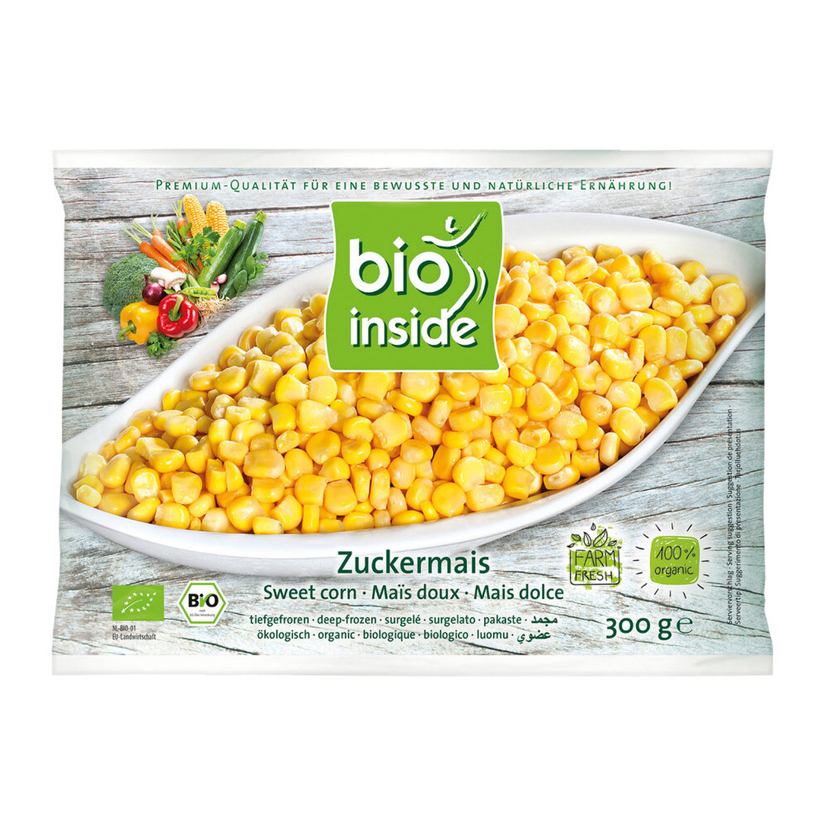 Organic Sweetcorn 300g | Trinity Farm - Nottingham & Derby
